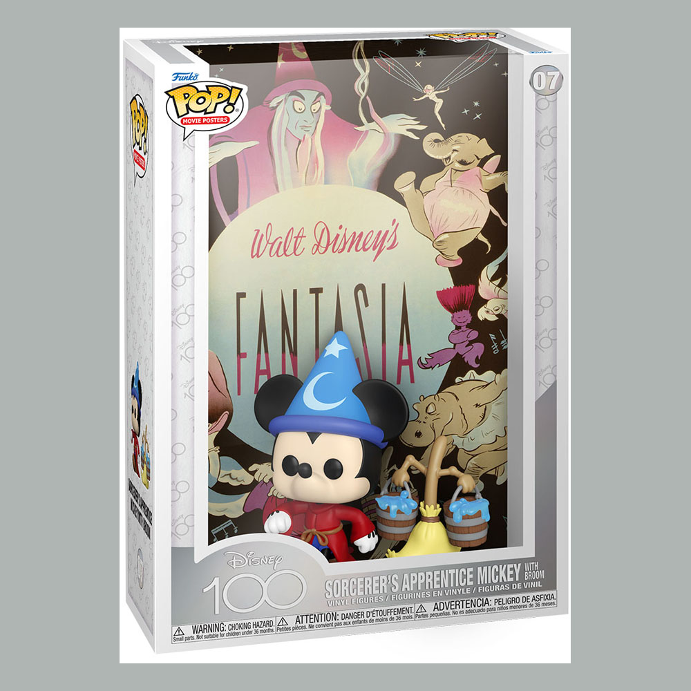 Disney's 100th Anniversary POP! Movie Poster & Figure Fantasia 9 cm ...