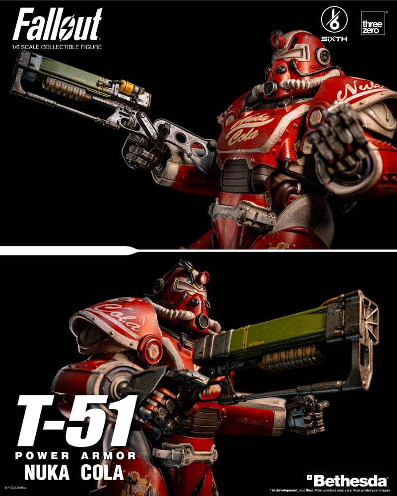 Fallout Action Figure 1/6 T-51 Nuka Cola Power Armor 37 cm ...