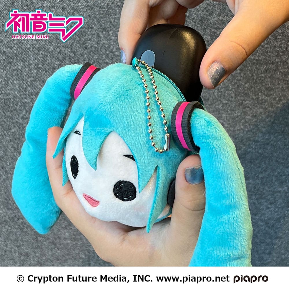 Hatsune Miku Plush Keychain Miku Face 13 cm - Hatsune MIku - 101Figurine.ro