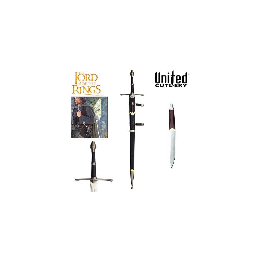 Lord of the Rings Replica 1/1 Sheath with Dagger for the Strider Sword ...
