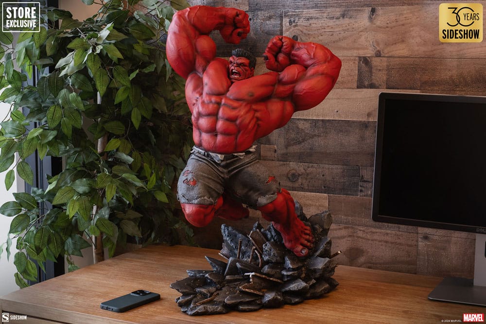 Marvel Premium Format Statue Red Hulk: Thunderbolt Ross 74 cm - Marvel ...